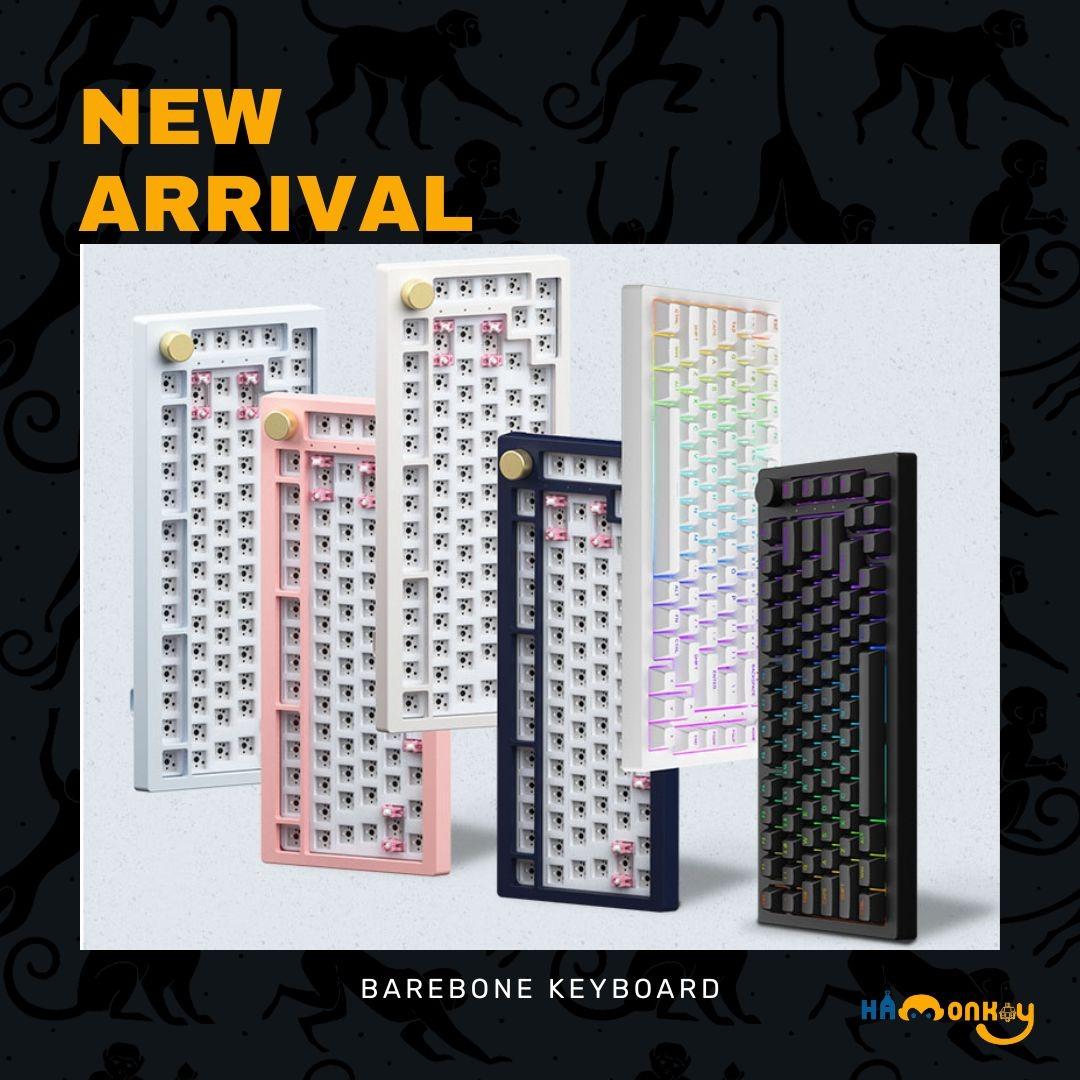 READY STOCK NEW AKKO 5075S BAREBONE DIY PINK RGB Keyboard Gasket Mount ...