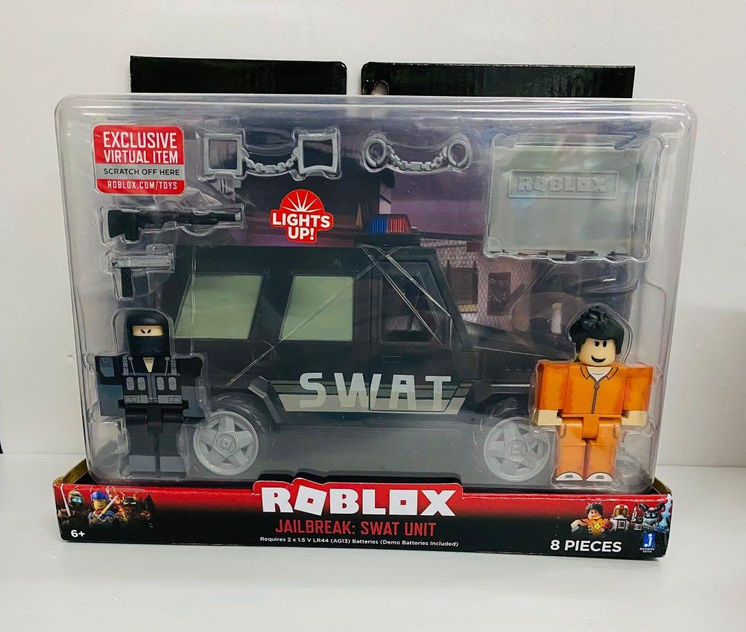 Roblox Lights Up Jail Break Swat Unit Figure 8 Pieces 發光 美版 Jazwares 全新 ...