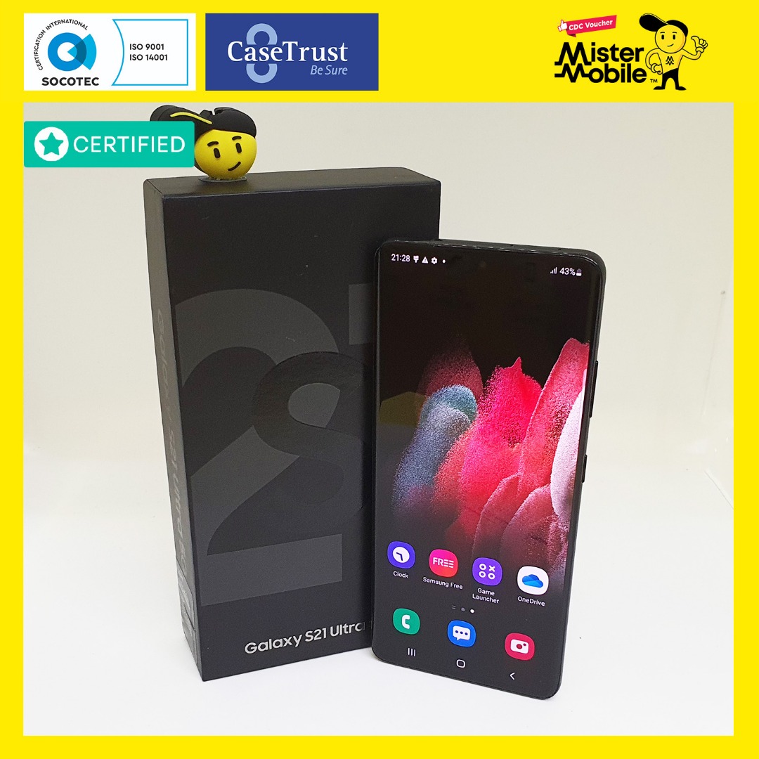 Samsung Galaxy S21 Ultra 5G 256 256GB Phantom Black Local, Mobile ...