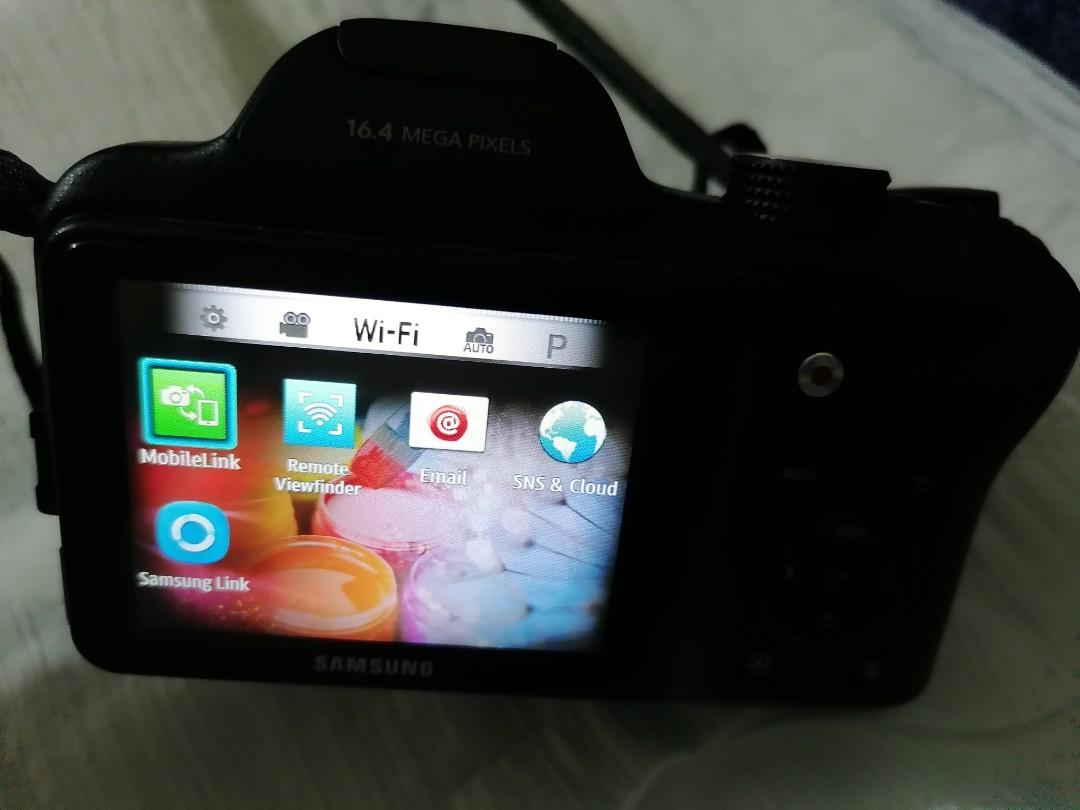 Samsung WB1100F 16.4MP Smart WiFi & NFC Digital Camera with 35x Optical ...