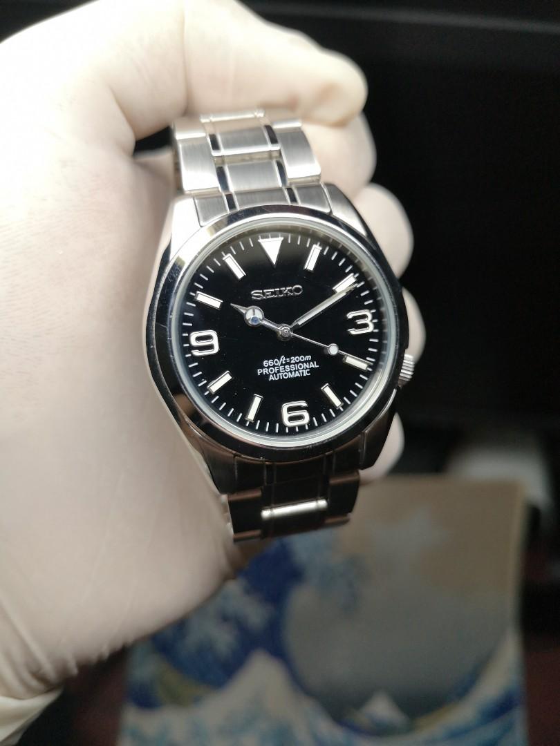 Seiko rolex explorer mod, Men's Fashion, Watches & Accessories, Watches ...