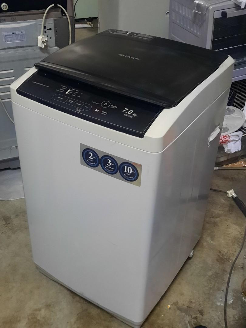 Sharp 7kg washing machine for sale, TV & Home Appliances, Washing ...