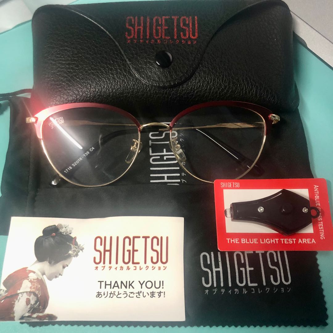 Shigetsu MISAWA anti-radiation eyeglasses, Women's Fashion, Watches ...