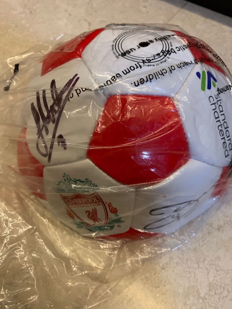 Signed Liverpool Fc soccer ball, Sports Equipment, Sports & Games ...