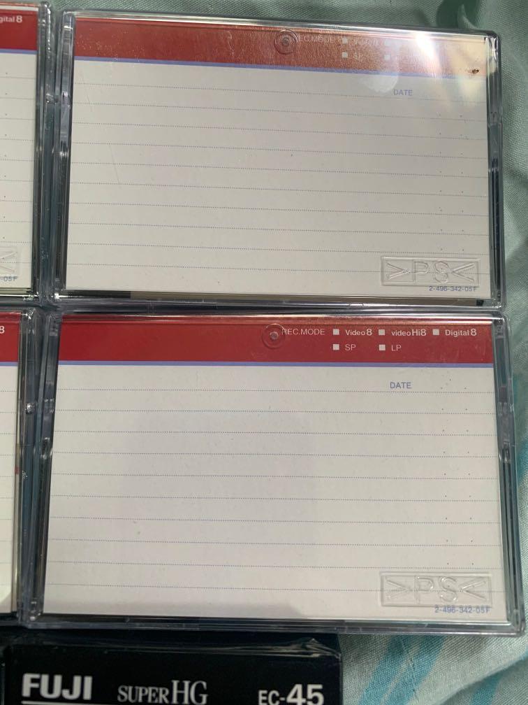 SONY TDK FUJI cassette video recording tape New, Hobbies & Toys, Music ...