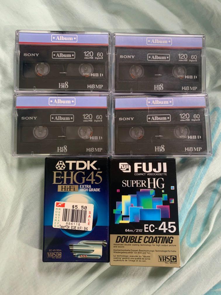 SONY TDK FUJI cassette video recording tape New, Hobbies & Toys, Music ...