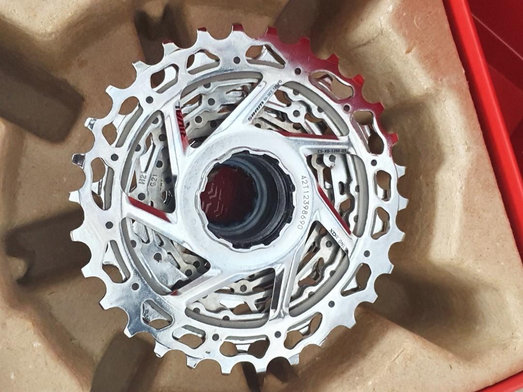 SRAM AXS RIVAL 12 Speed Cassette XG-1250 D1, Sports Equipment, Bicycles ...