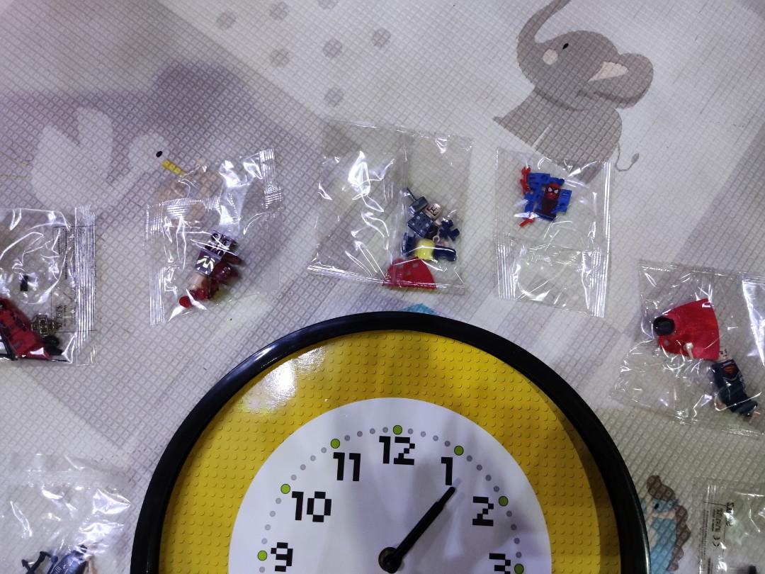 Superhero Wall Clock, Wall Clock, Lego Wall Clock, Lego Superhero Wall ...