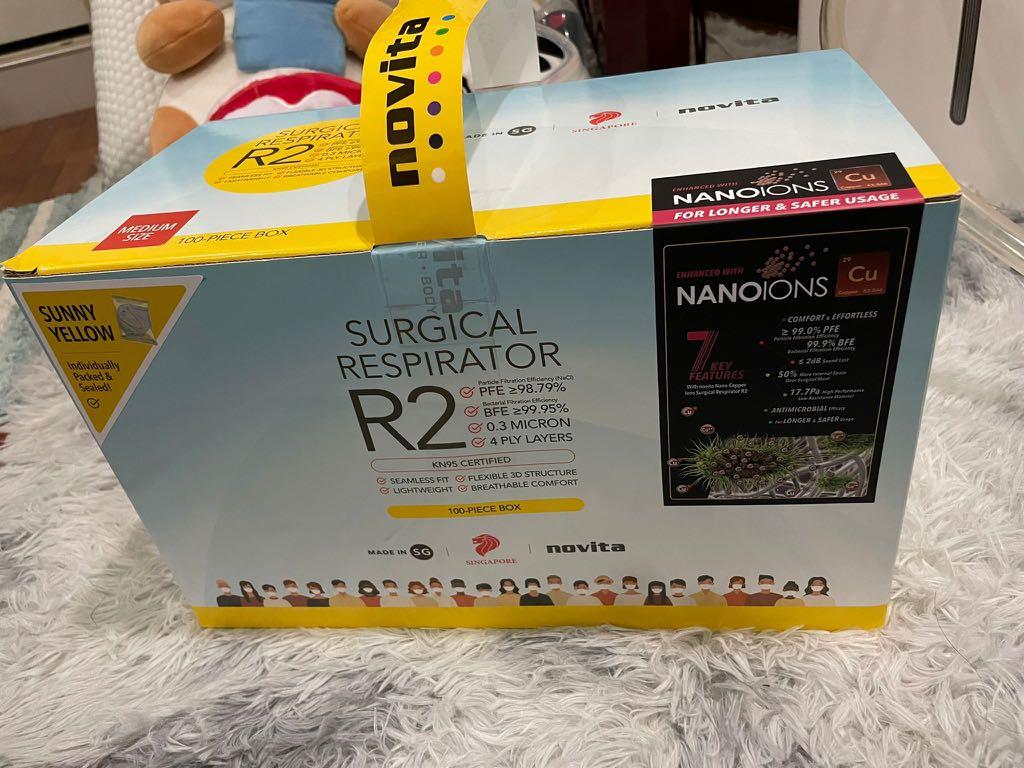 Surgical Respirator R2, Health & Nutrition, Face Masks & Face Shields ...