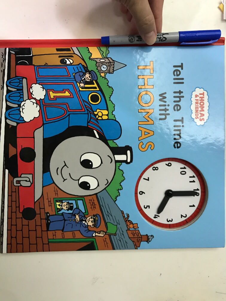 Telling time with Thomas, 興趣及遊戲, 書本 & 文具, 兒童書籍 - Carousell