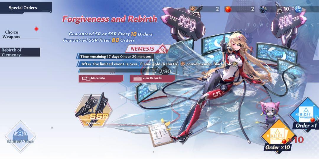 TOWER OF FANTASY (SAERI SERVER) - NEMESIS STARTER, Video Gaming, Video Games, Others on Carousell