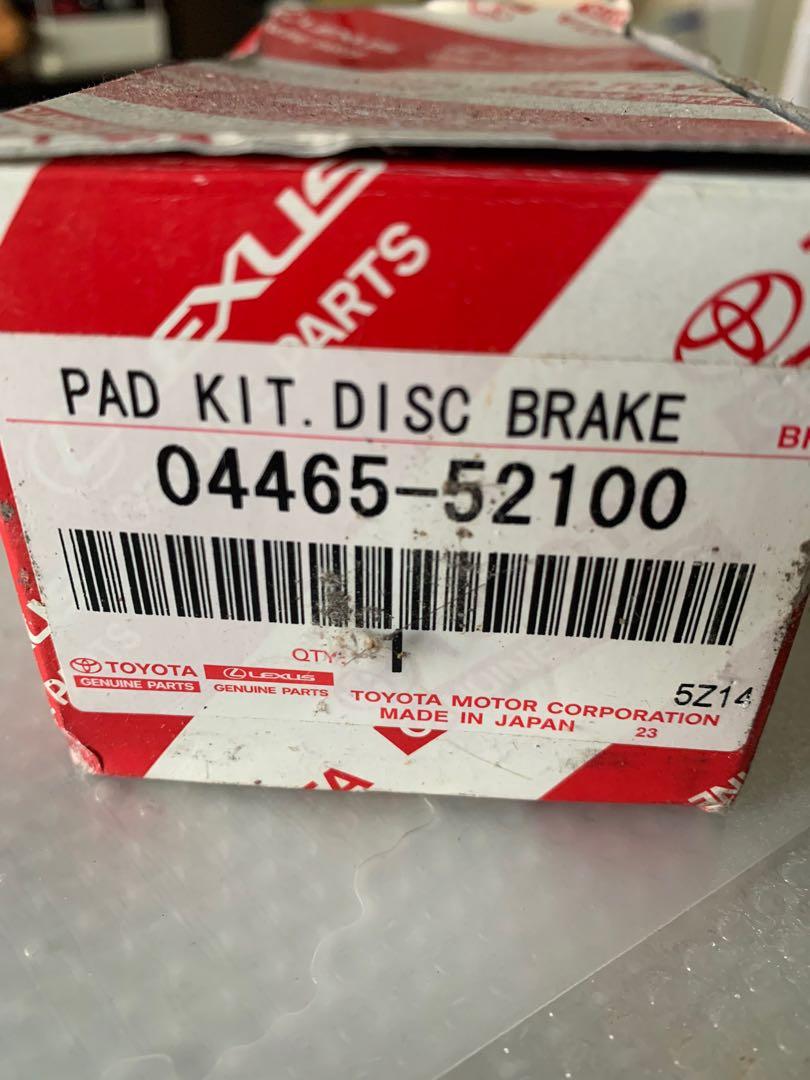 TOYOTA IST VIOS WILL GENUINE PARTS PAD KIT DISC BRAKE 04465-52100 for 2 ...
