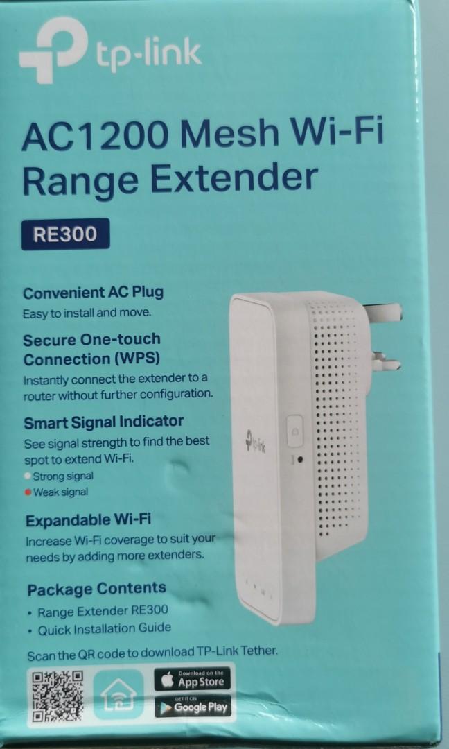 TP Link RE300 Mesh Wi-Fi Range Extender, Computers & Tech, Parts ...