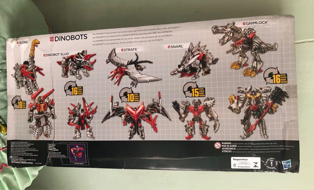 Transformers generations DINOBOTS slog slug strafe snarl Grimlock ...