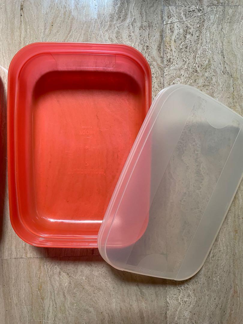 Tupperware 700ml & 450ml Flop Box, Furniture & Home Living, Home ...