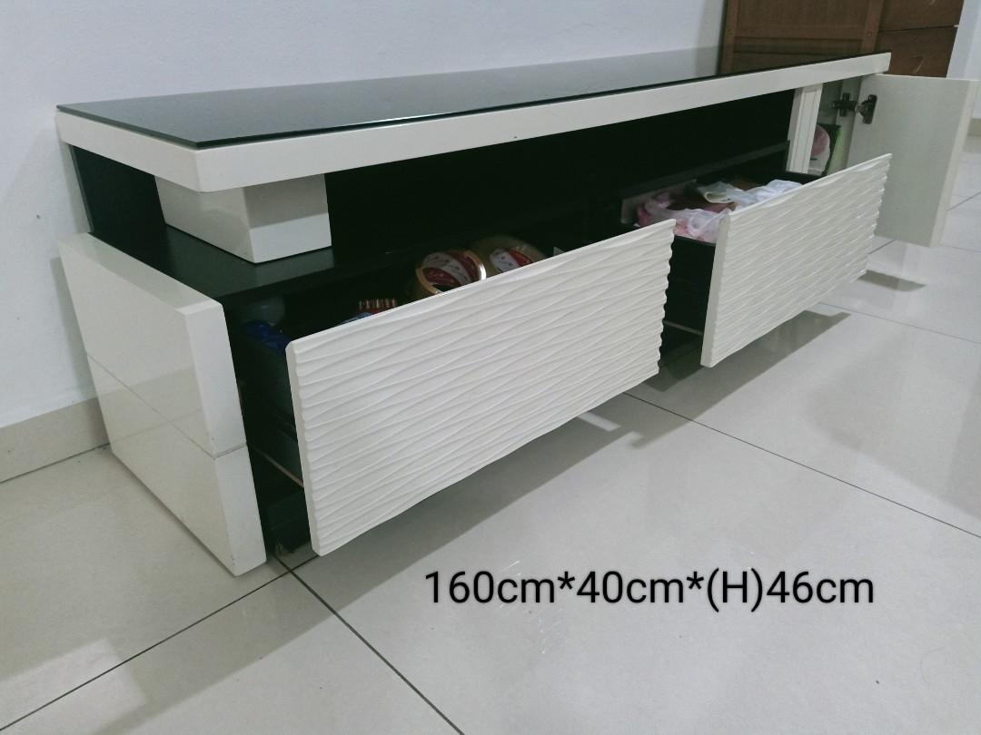 TV Cabinet 5.3ft+ 2ft adjustable, Furniture & Home Living, Furniture ...