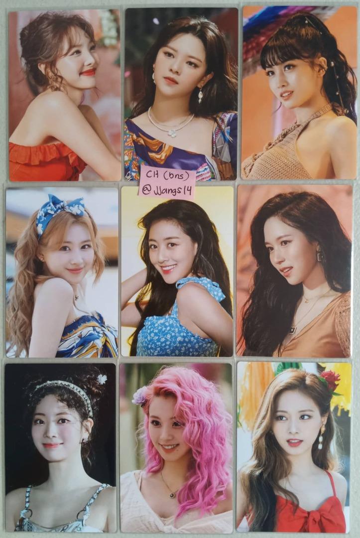 TWICE Taste of Love Monograph Photocards PCs Nayeon Jeongyeon Momo Sana Jihyo Mina Dahyun ...
