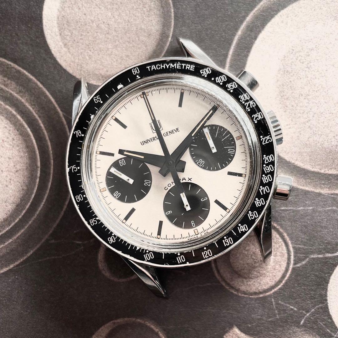 Universal Geneve Nina Rindt compax, similar design as Rolex Paul Newman ...