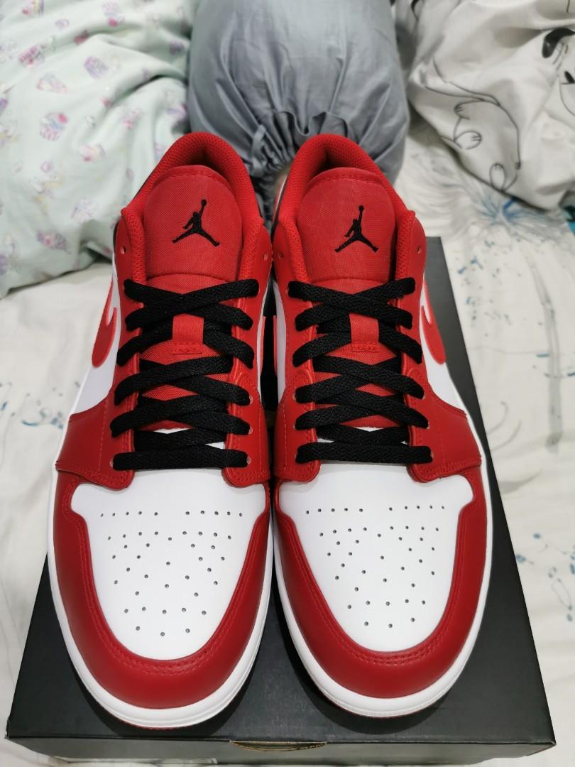 [US12] Air Jordan 1 low Gym Red, Men's Fashion, Footwear, Sneakers on ...