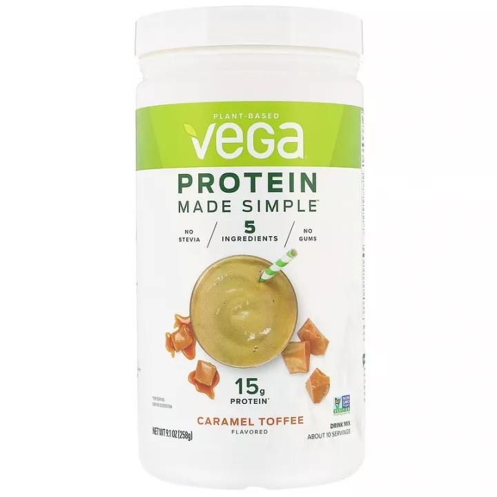 Vega Protein Power Made Simple Caramel Toffee No Stevia / Sugar Alcohol ...
