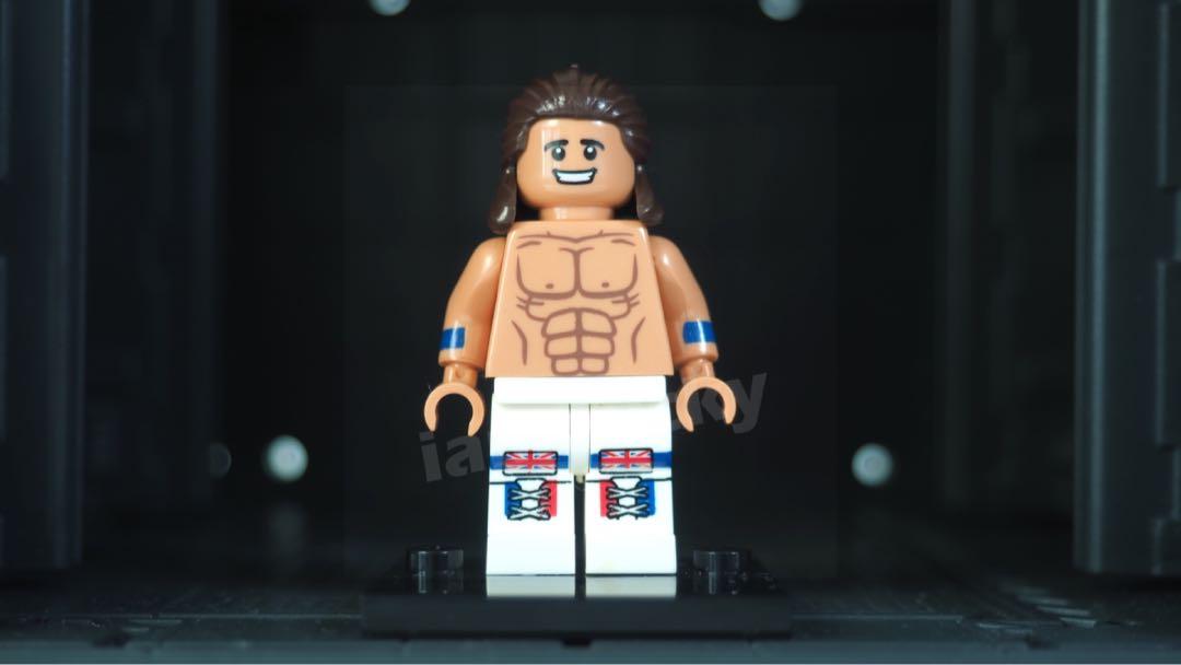 WWE Wrestling 摔角手 The British Bulldog minifigure 第三方人仔 minifigures, 興趣及 ...