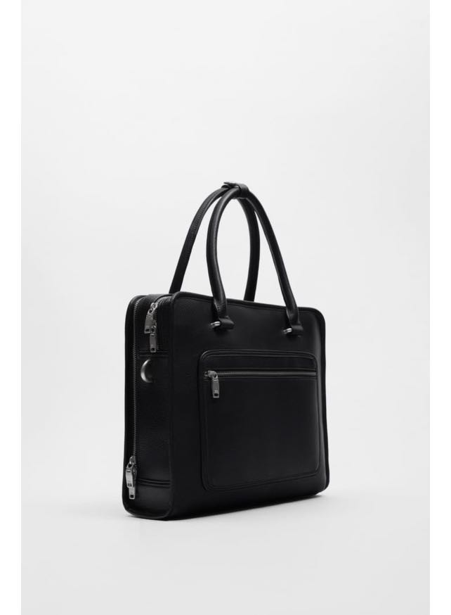 Zara Monochrome Briefcase Business Bag Laptop, Men's Fashion, Bags ...