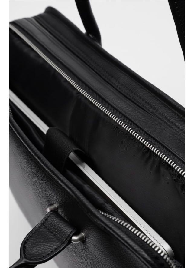 Zara Monochrome Briefcase Business Bag Laptop, Men's Fashion, Bags ...
