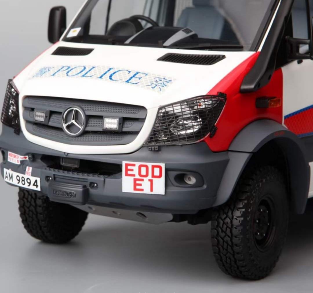 1:18 1/18 Tiny Mercedes Sprinter FL 6X6 HK Hong Kong Police Bomb Disposal Unit display model car ...