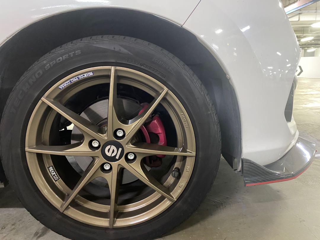 16 inch Sparco Trofeo Bronze Rims and Bridgestone tyres, Car ...