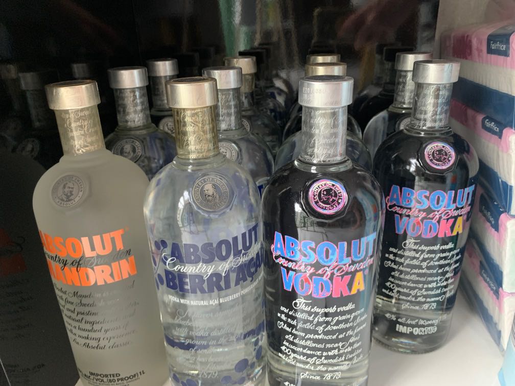 1 litre absolute vodka brand new, Food & Drinks, Beverages on Carousell