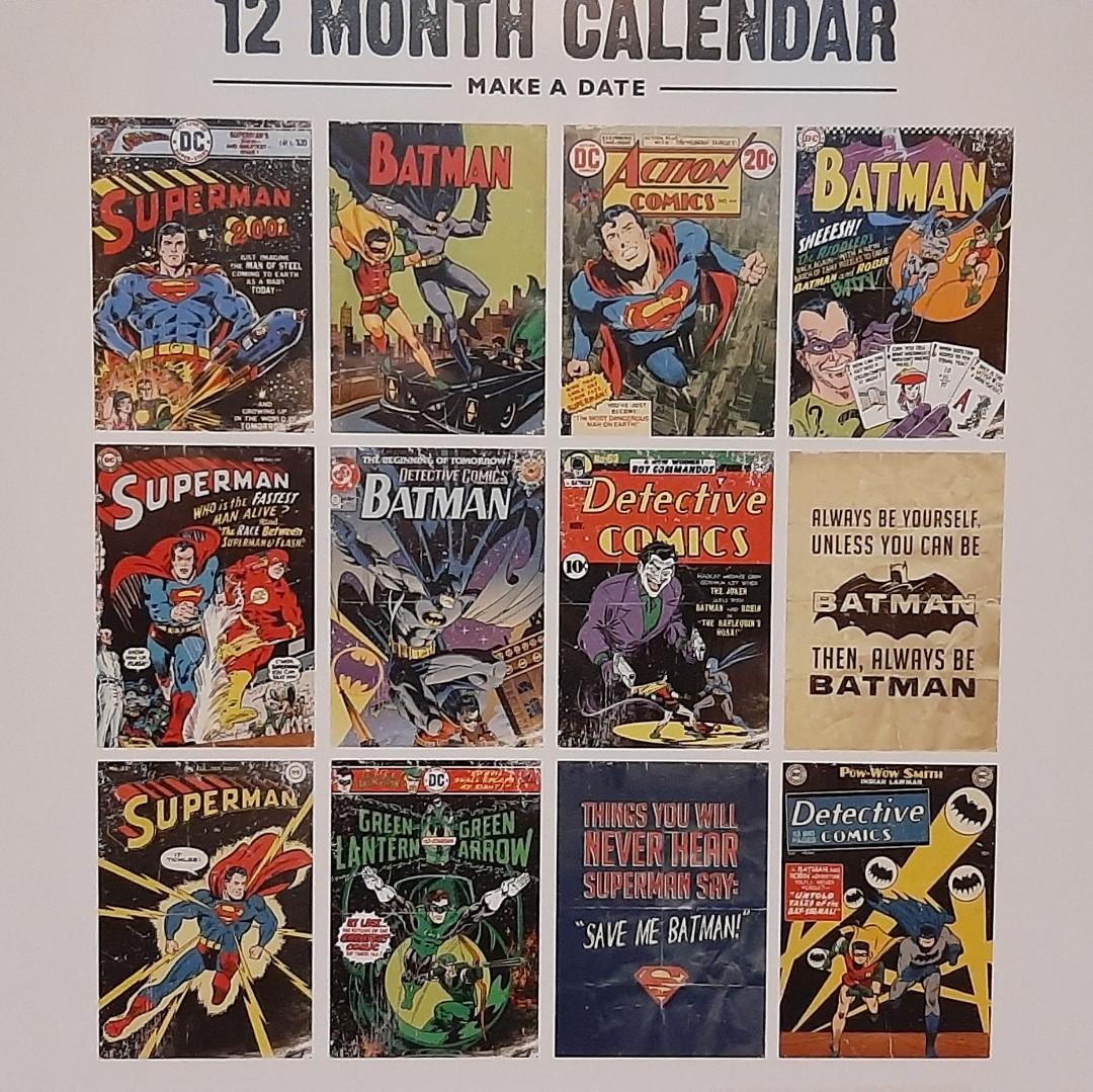 2016 DC Comics Calendar, Hobbies & Toys, Books & Magazines, Comics ...