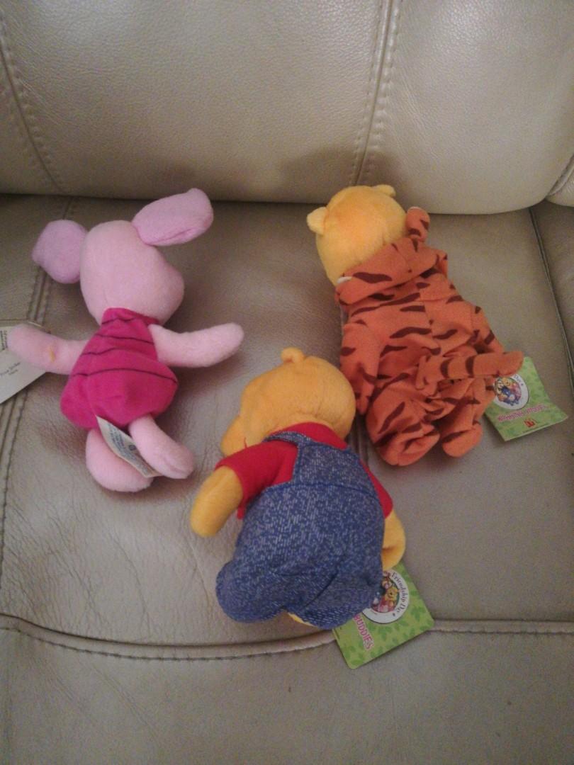 3 Disney Winnie the Pooh/Piglet Plush Toy, Hobbies & Toys, Toys & Games ...