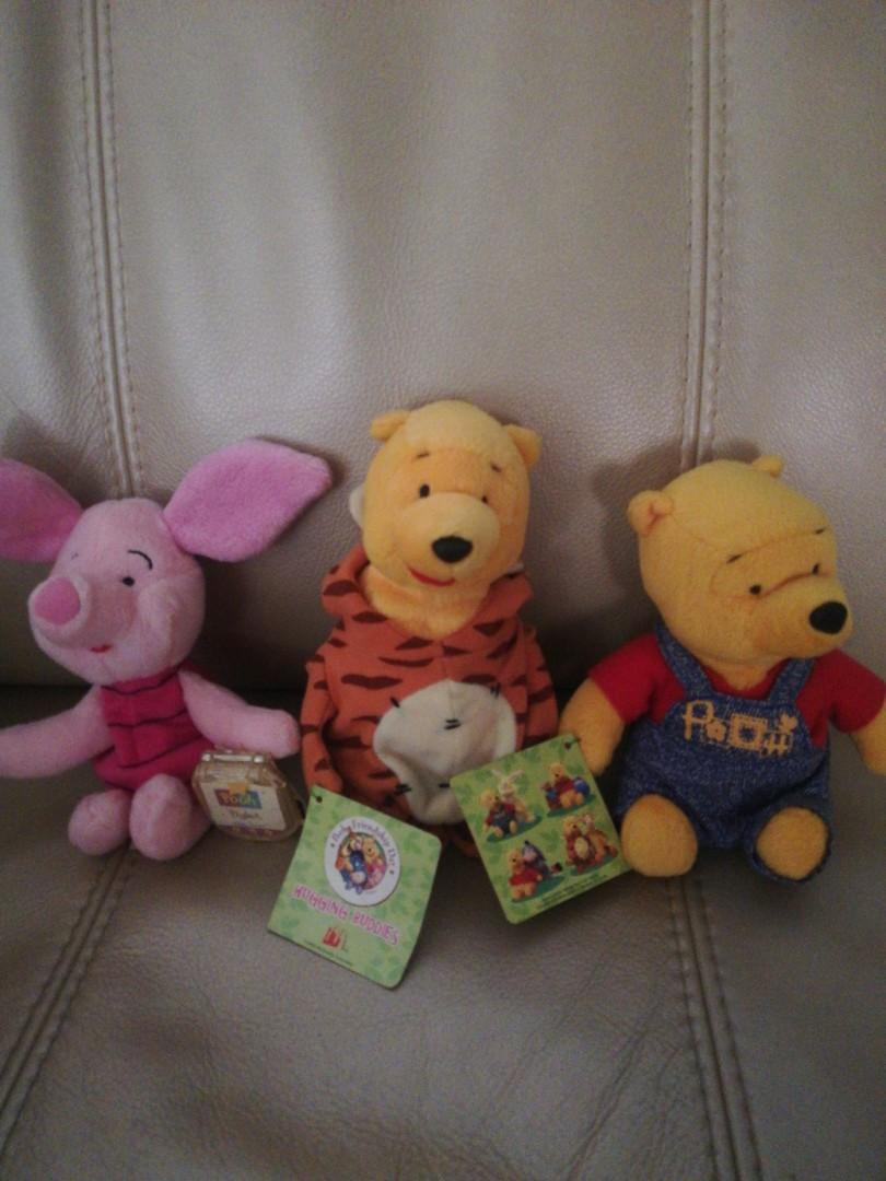 3 Disney Winnie the Pooh/Piglet Plush Toy, Hobbies & Toys, Toys & Games ...