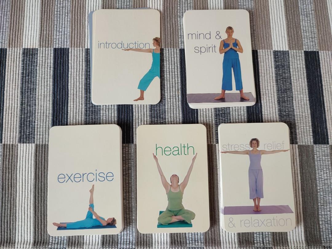50 Yoga Exercises Cards set, Everything Else on Carousell
