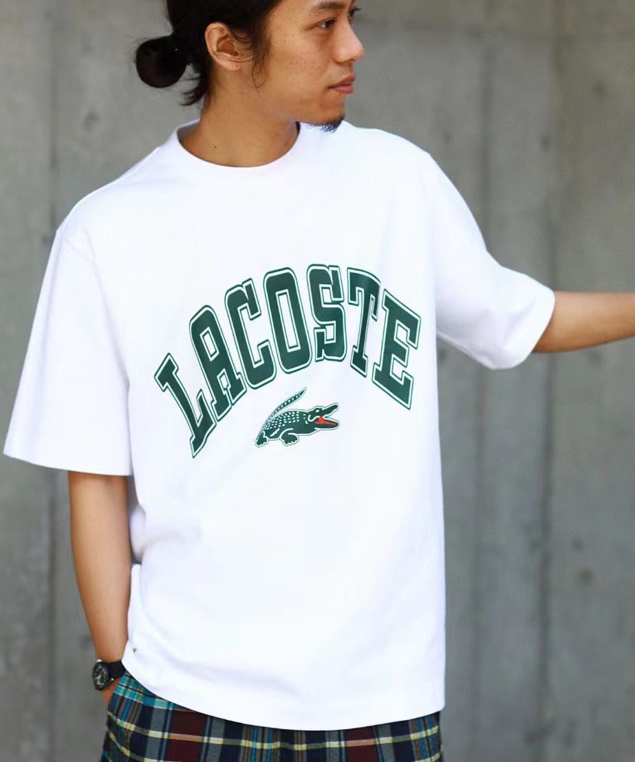 日本預訂 2色選 beams japan x Lacoste logo tee, 男裝, 上身及套裝, 衛衣 - Carousell