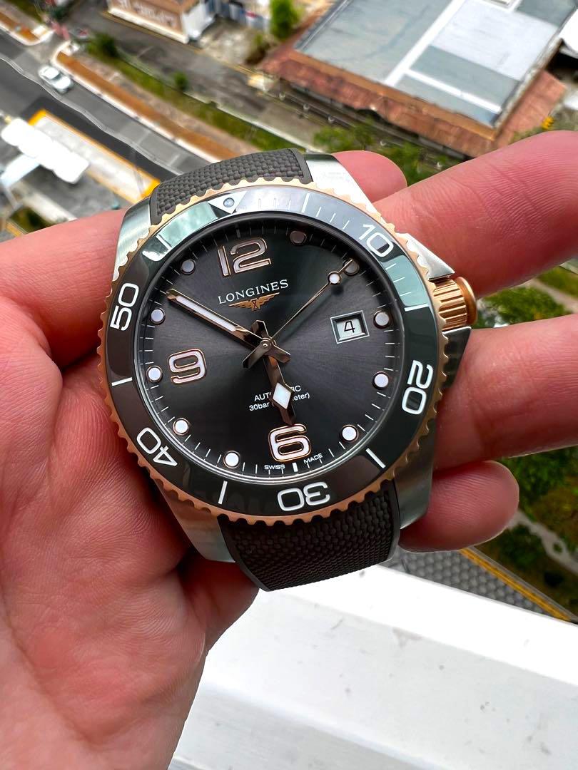 { SOLD } Longines Hydroconquest L3.781.3.78.9, Luxury, Watches on Carousell