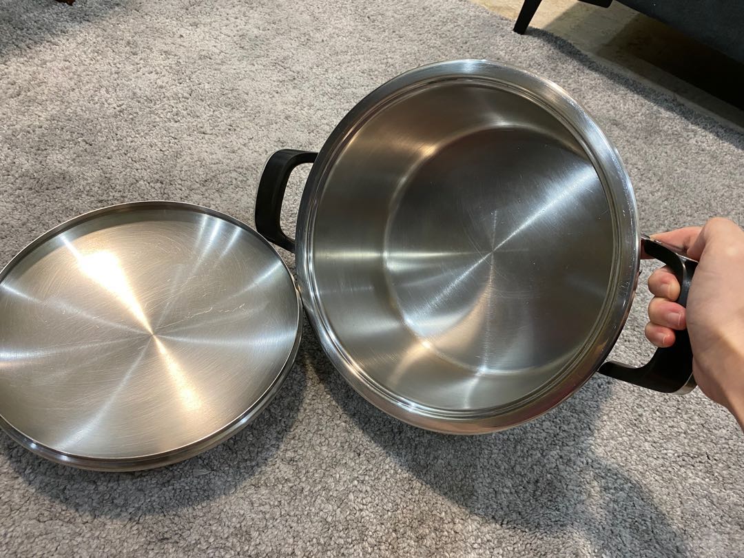 AMC stainless steel 5.6L soup pot 24cm, Furniture & Home Living ...