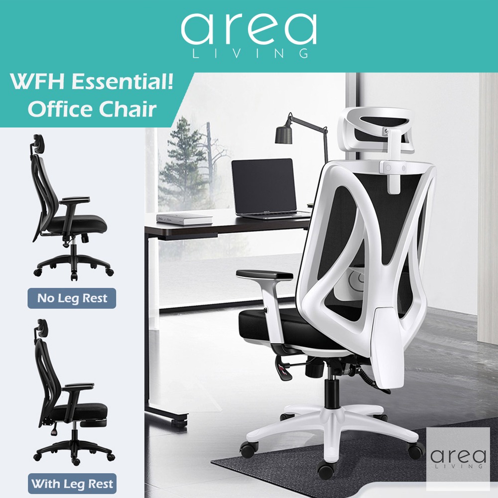 AREA LIVING Mesh Back Home Office Chair, Furniture & Home Living ...