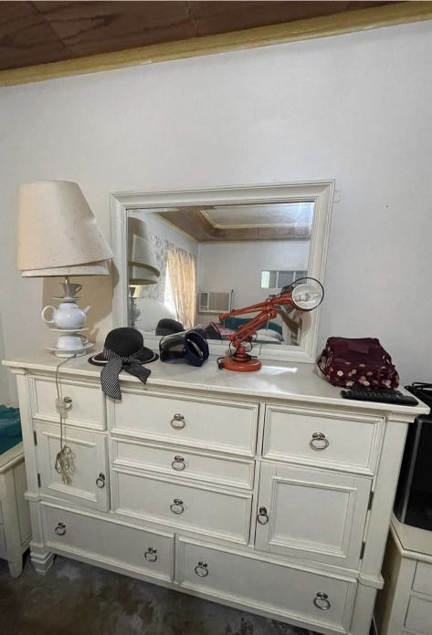 Ashley Prentice 7 drawer with Ashley mirror and Ashley Jennily ...