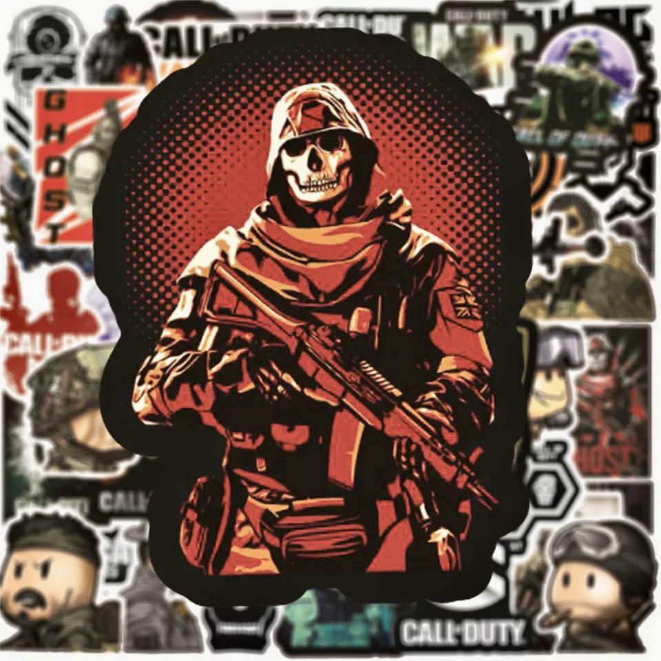 (Stickers) 50pc Call Of Duty Video Game Series Modern Warfare Black Ops ...