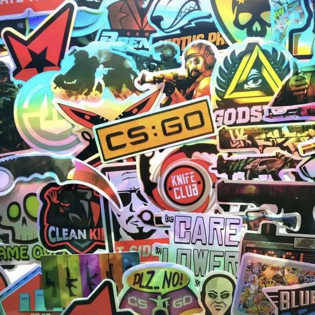 (Stickers) 50pc Counter Strike Global Offensive CSGO First Person ...
