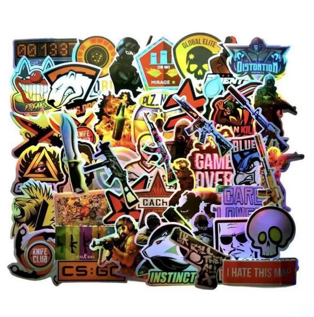 (Stickers) 50pc Counter Strike Global Offensive CSGO First Person ...