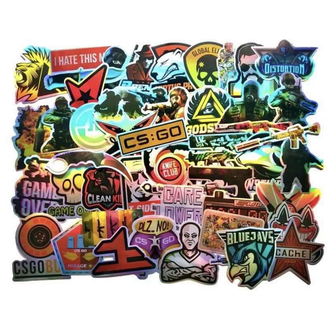 (Stickers) 50pc Counter Strike Global Offensive CSGO First Person ...