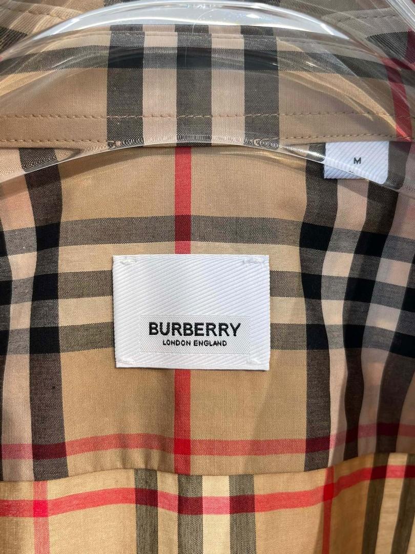 Authentic Burberry new label sticker British style shirt, Men's Fashion ...