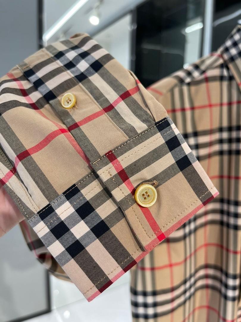 Authentic Burberry new label sticker British style shirt, Men's Fashion ...