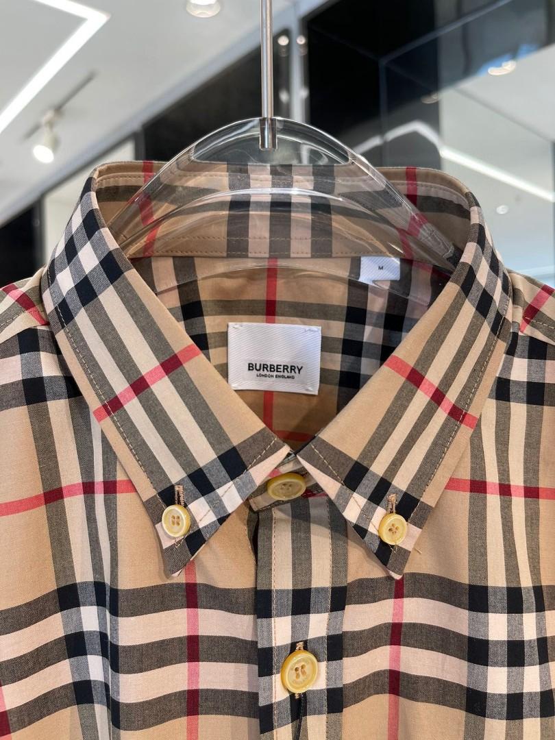 Authentic Burberry new label sticker British style shirt, Men's Fashion ...