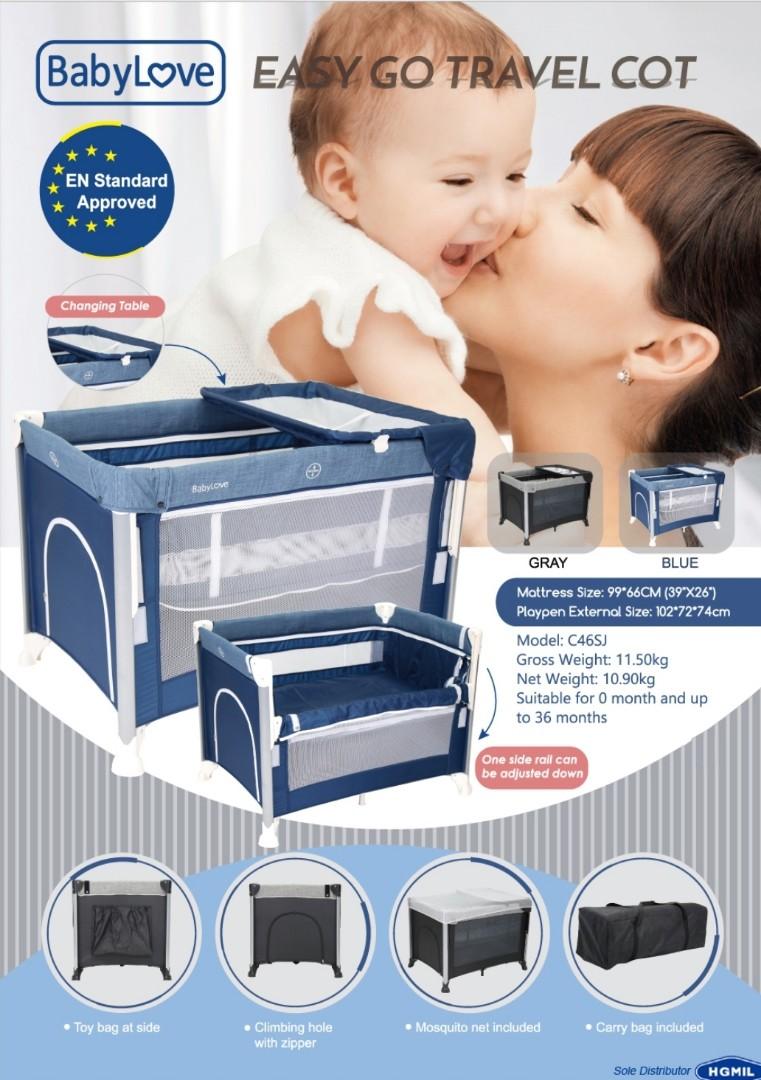 Baby Travel Cot / Play Pen / Bed Side Cot, Babies & Kids, Baby Nursery ...
