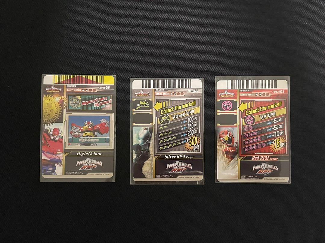 BANDAI 2013 Power Ranger RPM Authentic Collectible Cards, Hobbies ...