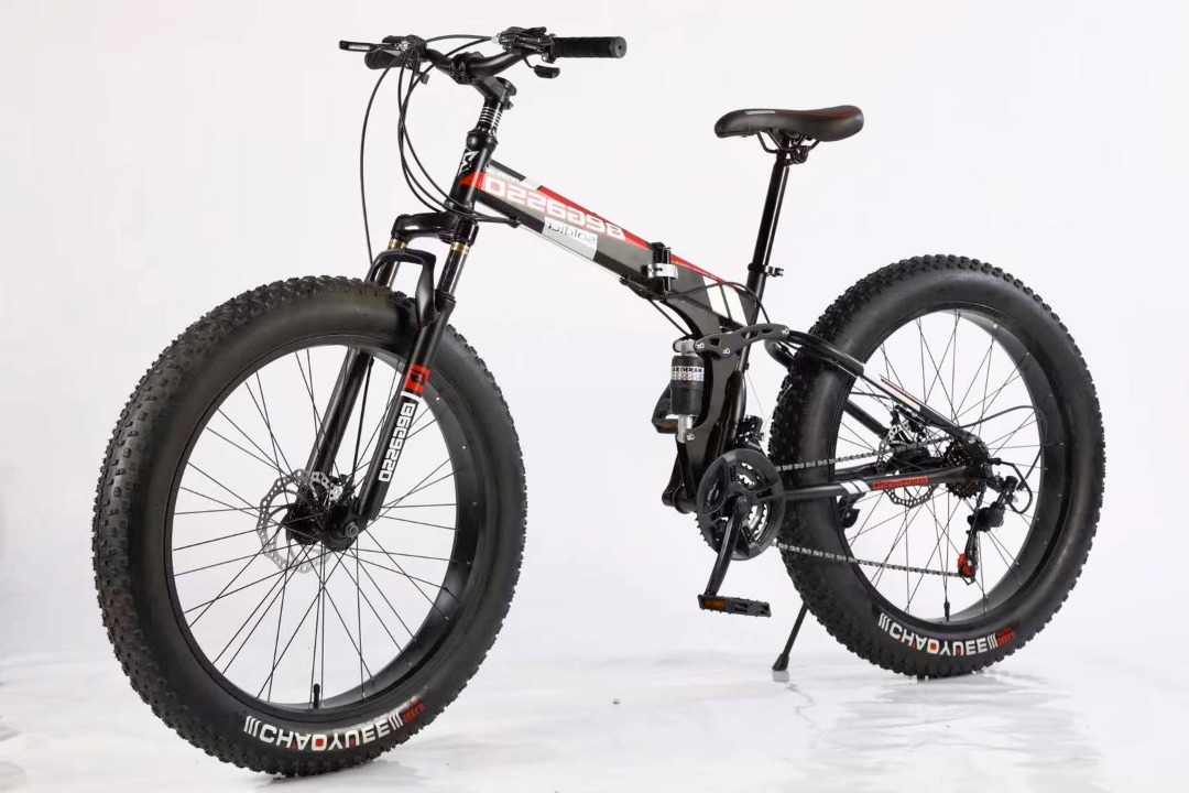 Begasso Foldable Fat bike 26 Inch 21 Speed Bicycles Fatbike Shimano ...