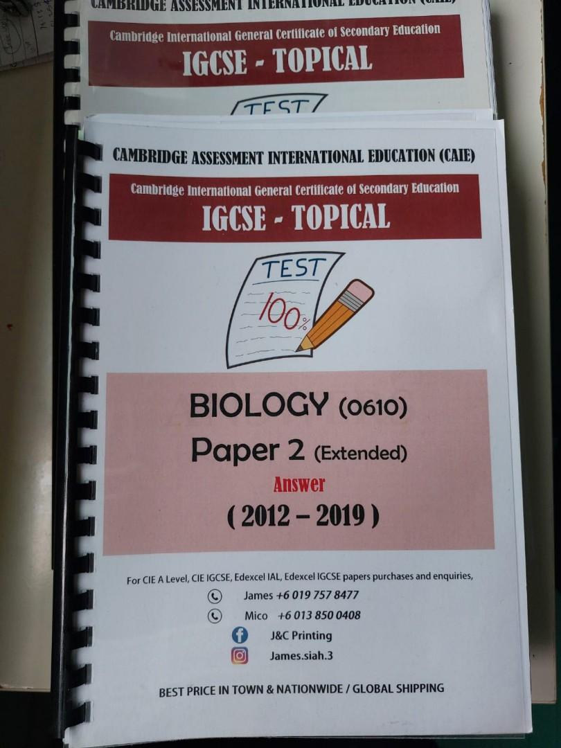 Biology Igcse Topical Questions And Answer Hobbies And Toys Books